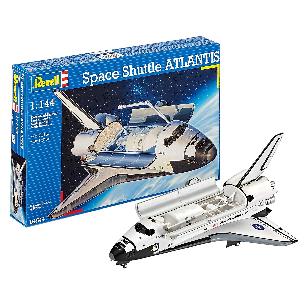 Revell Germany 04544 Space Shuttle Atlantis Model Kit, 1/144