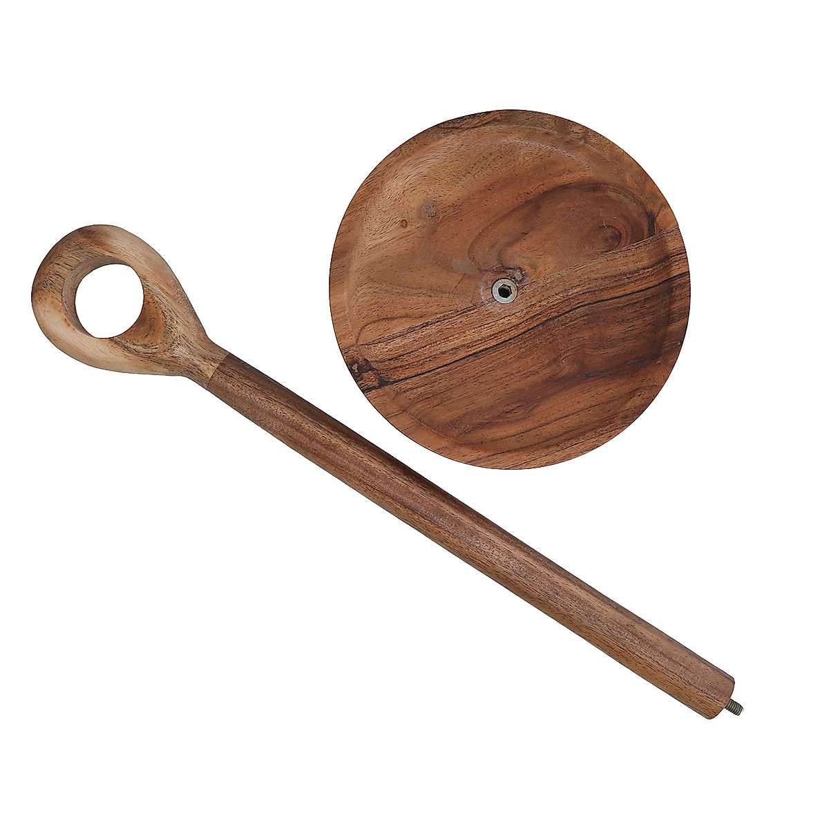 Acacia Wood Paper Towel Holder with Base