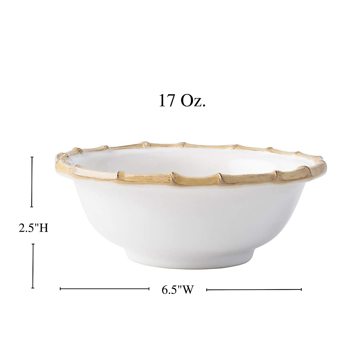 Juliska Bamboo Natural Cereal/Ice Cream Bowl