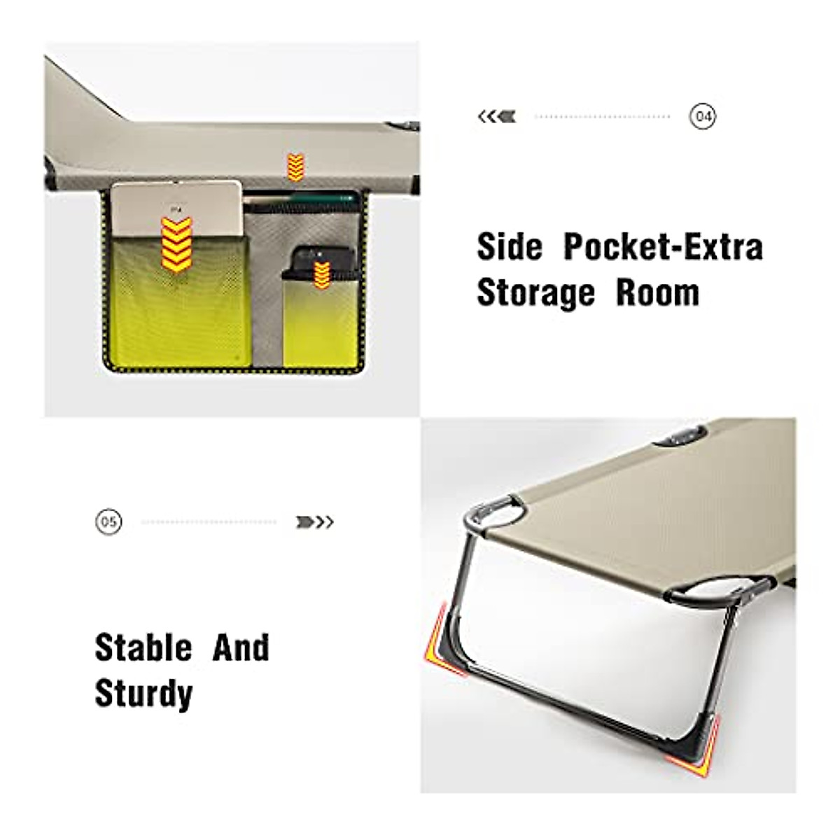 Nice C Lounge Chair + Low Beach Chair 2 Pack