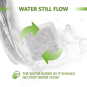 TOGGATH Pet Water Fountain Charcoal Replacement Filters Compatible with Petmate Replendish Mason Gravity Waterers, Automatic Water Dispenser for Dog Cat Water Bowl Filters(6 Pack)