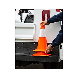 Buyers Products TCH10H Traffic Cone Holder for Truck, With Pre-Drilled Mounting Plate For Easy Installation On Any Flat Surface, Corrosion Resistant Black Powdercoat