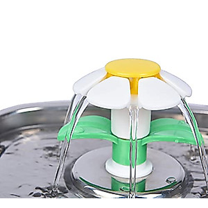 Generic Pearl Garden Rectangular Shaped Pet Fountain 2.5L Large Capacity Stainless Steel Tray (Blue) PD998