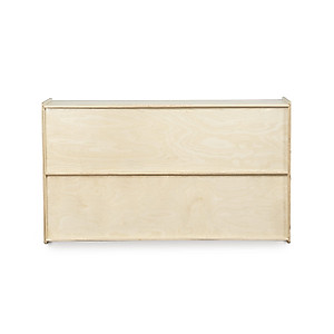 Daycare Shelves for Kids, Bookcase with 2 Shelves for Storage, Wood Furniture for Toddlers, Children, Montessori, Classroom, 47-inch Width