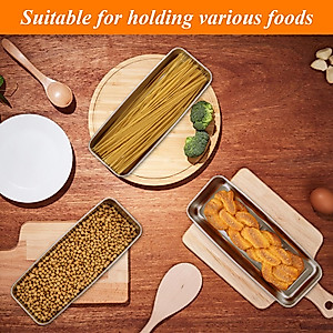 MUXHEL 2 Pcs Bacon Container for Refrigerator Air Tight, 304 Stainless Steel Deli Meat Container for Fridge, Food Storage Container with Airtight Lid for Meat, Cheese, Fruit, Vegetables (1L)