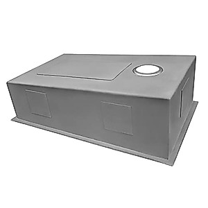 Ruvati 30-inch Slope Bottom Offset Drain Undermount Kitchen Sink Single Bowl - RVH7480