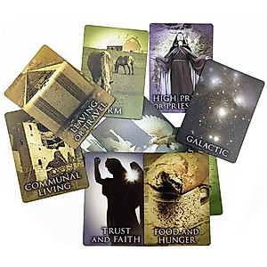 YCRMAN NC Tarot Cards, 44Pcs Board Game Card Past Life Oracle Card Life Purpose Oracle Cards Divination Fortune Telling Game Card Set for Family Friends Party