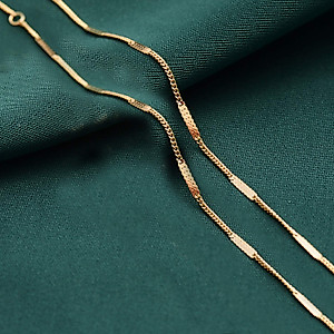 Fettero Anklet Bracelets for Women Gold Plated Dainty Waterproof Anklet Adjustable Delicate Beach Anklet Jewelry Beaded Ball Tennis Link Anklet Summer Boho Beach Foot Jewelry for Women Gifts