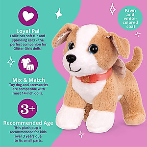 Glitter Girls – Lollie – Plush Toy Dog – Puppy Pet Accessory for 14" Dolls – Toys, Clothes, & Accessories for Girls 3 & Up