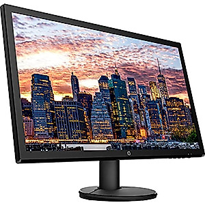 HP V24 FHD 1920x1080 Monitor Bundle with HDMI, FreeSync, Low Blue Light, and Mini Bluetooth Speaker for Professional Sound, Built-in Microphone and Remote Shutter for Photos
