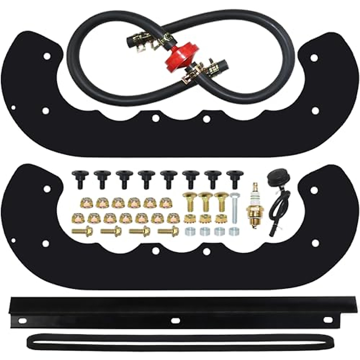 BOSFLAG 99-9313 Snow Blower Paddles with 55-8760 Scraper 55-9300 Belt Replaces 125-1128, 55-9250, 55-9251, 88-0771 for Toro CCR2000, CCR2400, CCR2500, CCR2500E, CCR2500R, CCR3000 CCR3000E Snowthrowers