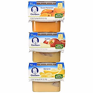 Gerber 1st Foods Assorted Fruits and Vegetables, 18-2 Ounce Packs