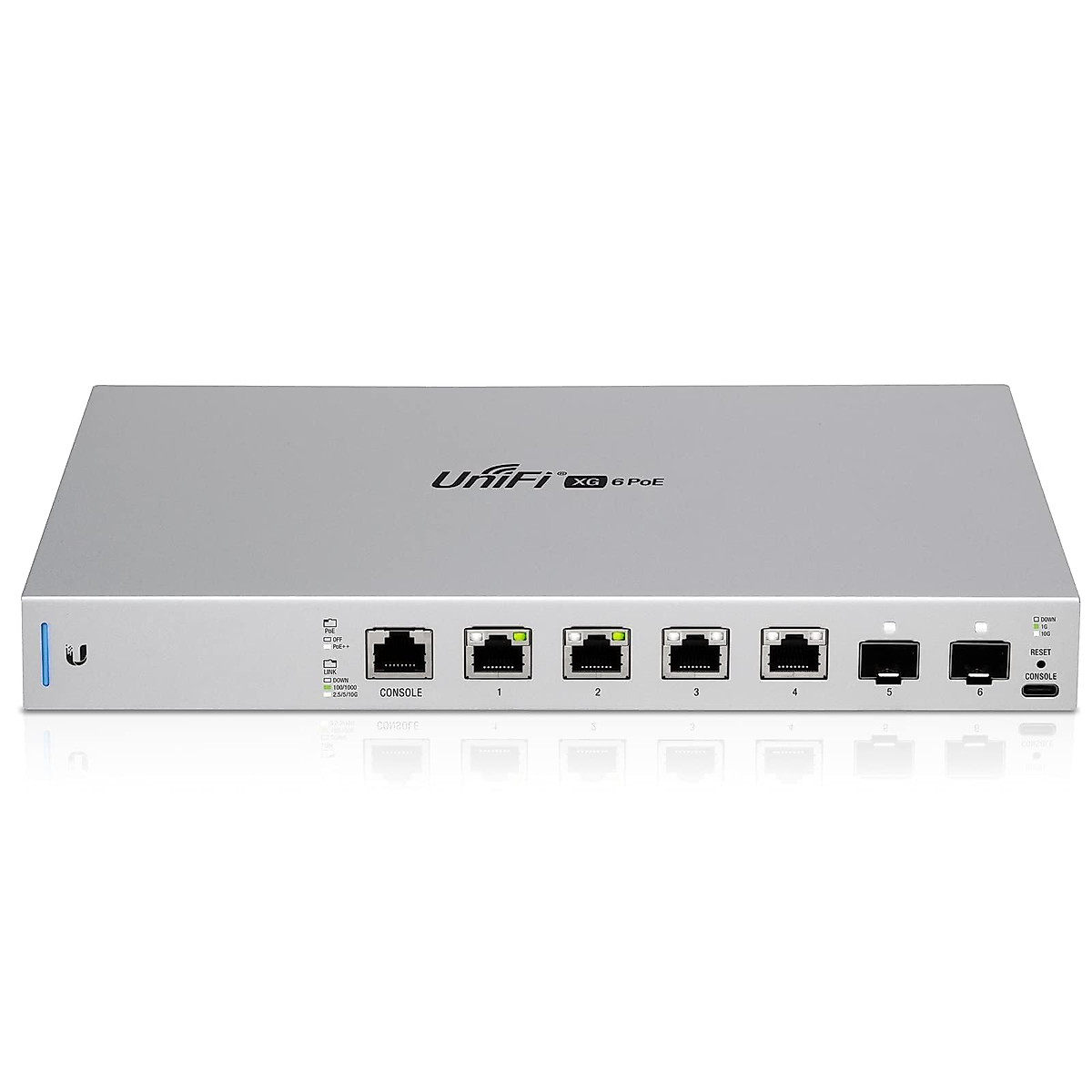 Ubiquiti Networks UniFi Switch 6 XG PoE, 10G 6-Port Switch with 802.3bt PoE++ (US-XG-6POE)