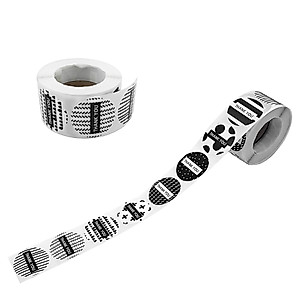 POTTIIS 500PCS 1.5 inch Black and White Patterned Thank You Stickers,8 Different Design Thank You Designs for Business Packaging,Thank You Labels for Gifts Bags,Boxes and Envelope Sealing