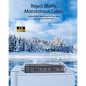 Mini PC Stick 8GB DDR4 128GB eMMC Intel Celeron N4000 (Up to 2.6GHz) Mini Computer Stick with Windows 10 Pro Supports 4K HDMI, 2.4G/5G WiFi, Bluetooth 4.2, Auto Power On, HTPC