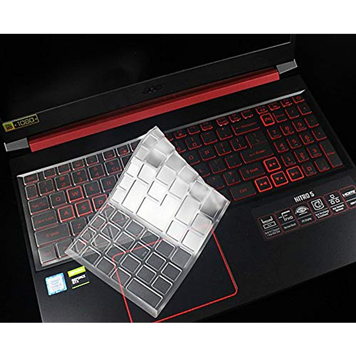 Keyboard Cover for Acer Predator Helios 300 PH315-54 PH315-53 PH315-52 PH317-53 15.6" 17.3"，Acer Nitro 5 AN515-54/55/43/44 AN517-51/52 AN715-51/52 15.6" 17.3" Gaming Laptop,Acer Aspire VX 15 17-Clear