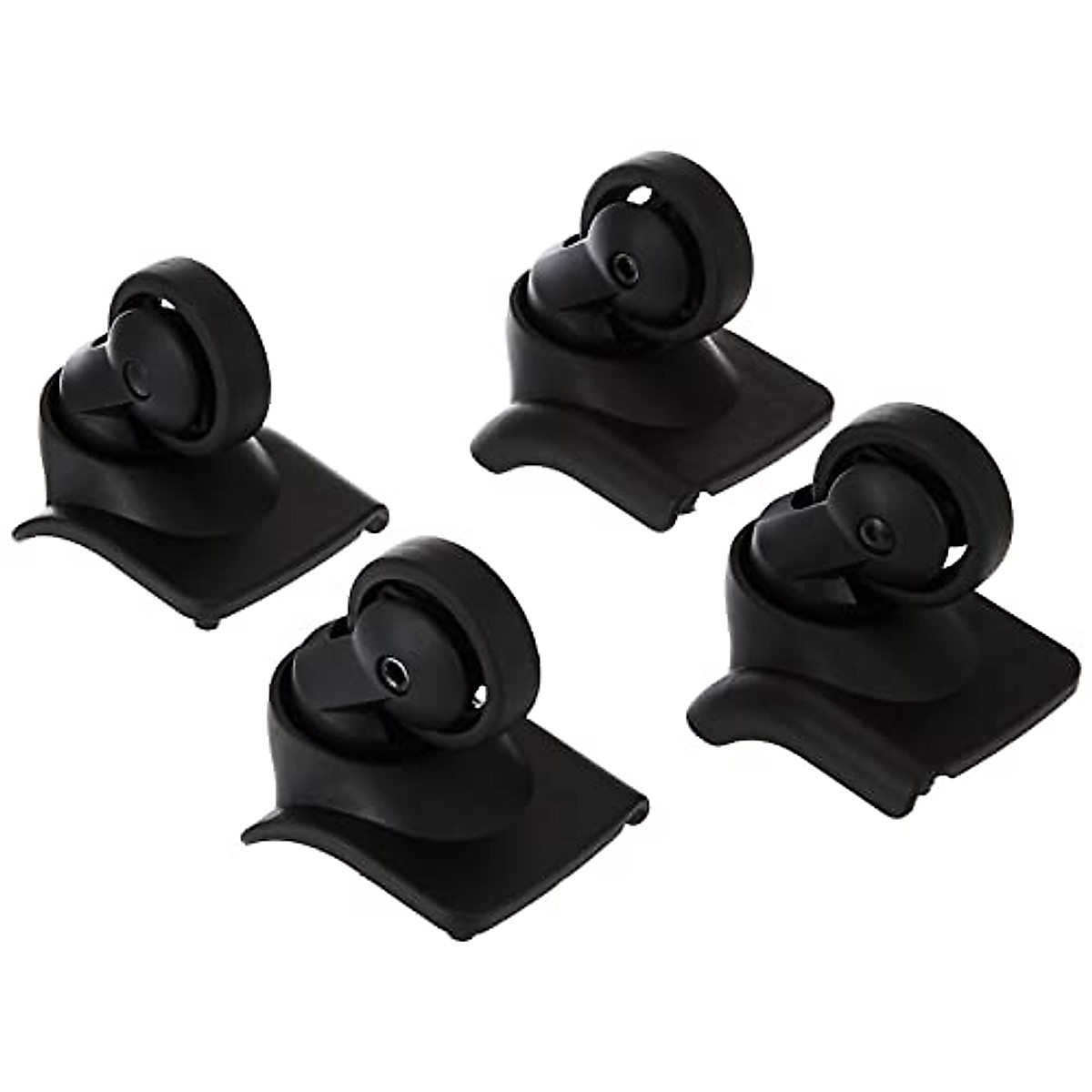 Amazon Basics Softside Replacement Luggage Suitcase Spinner Wheels, Pack of 4, One Size, Black