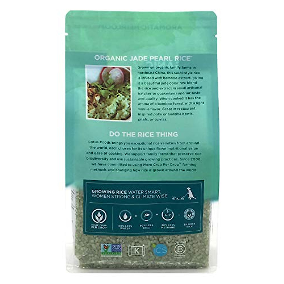 Lotus Foods Organic Jade Pearl Rice, 15 Ounce (packaging may vary)