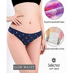 Kingfung Women Seamless Hipster Panties,No Show Invisible Stretch Bikini Underwear,Briefs Undies for Women,Tanga,5-7Pack(Bikini-new XS)