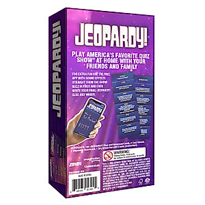 Jeopardy! The Fast-Moving Game of Questions and Answers, Play at Home with Friends, Family, Remote Home Entertainment, Get Excited and Fired Up