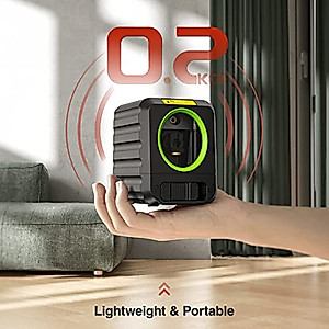 Huepar Laser Level, Self-Leveling Laser Level with Red Beam Cross Line Laser-Vertical and Horizontal Line, 66ft Alignment Laser Tool for Picture Hanging and DIY Application, Battery Included-B011R