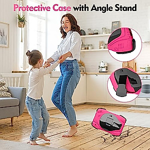 Tablet for Kids Tablet 10 inch with Case Included, Tablet for Toddlers Tablet 10 inch Children Tablets for Kids Android Tablet 3GB 64GB with WiFi Dual Camera Learning Games for Boys Girls (Roser)