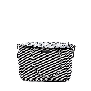 JuJuBe Be Classy Structured Multi-Functional Diaper Bag/Purse, Onyx Collection - Black Magic