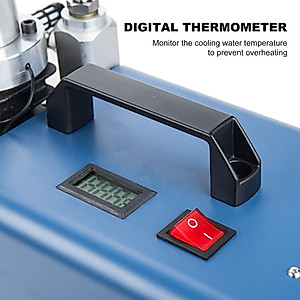 CREWORKS High-Pressure Electric Air Compressor Pump with Pressure Gauge, 4500 PSI/30 MPa /300 BAR Air Pump for Air Rifle PCP Airgun Paintball Scuba Fill Station for Fire Fighting and Diving