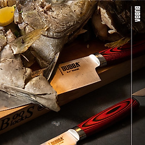 BUBBA Kitchen Series 6.5" Nakiri Knife, an All-Purpose Kitchen Knife for Chopping, Mincing, Slicing, and Dicing with a Premium German Steel Blade for All Your Kitchen Needs