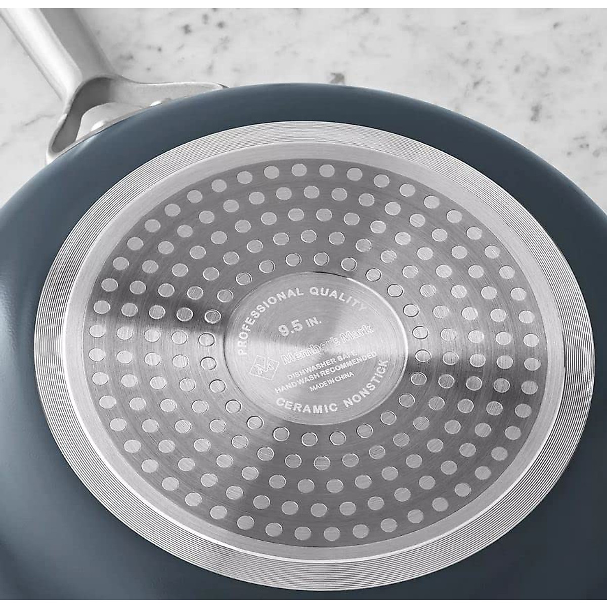 Member Mark 11 Piece Modern Ceramic Cookware Set With Smart Kitchen Tools Set (Assorted Colors) (Gray)