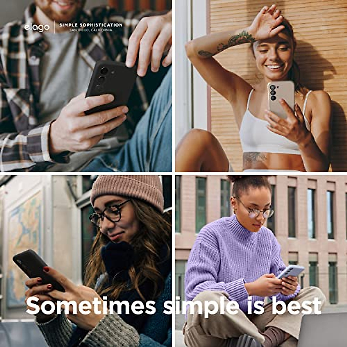 elago Compatible with Samsung Galaxy S23 Plus Case, Liquid Silicone Case, Full Body Protective Cover, Shockproof, Slim Phone Case, Anti-Scratch Soft Microfiber Lining, 6.6 inch (Stone)