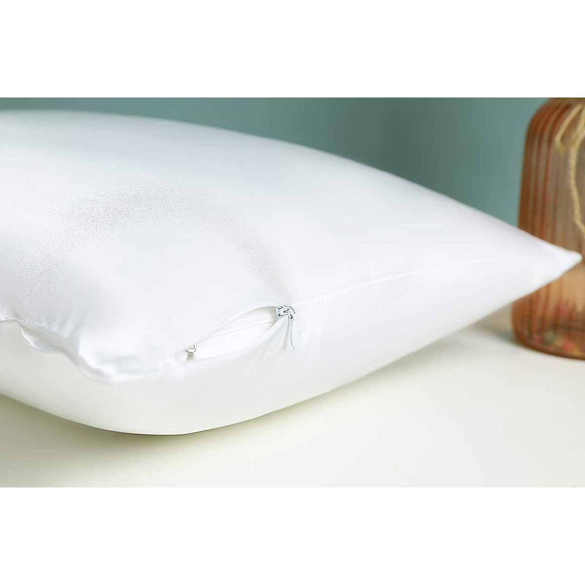 MEILIS 100% Mulberry Toddler Silk Pillow Cases for Kids Solid Printed Hypoallergenic Pillowcase for Kindergarten(14x20inch)