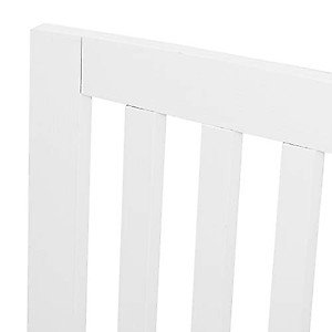 Epetlover Extra Wide Dog Gate 24 Inch High Freestanding Indoor Pet Door for House Doorways Stairs Halls, Foldable Wood Outdoor Safety Fence 4 Panels, White