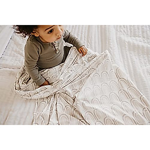 Copper Pearl Large Premium Knit Baby Swaddle Receiving Blanket Bliss