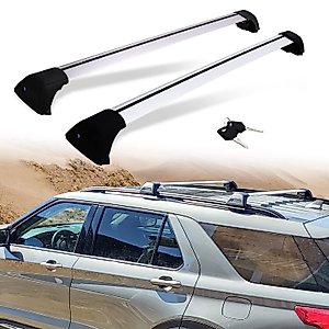 Snailfly Crossbars Customized Fit for 2020-2024 Ford Explorer Adjustable Cross Bars Roof Racks with Lock