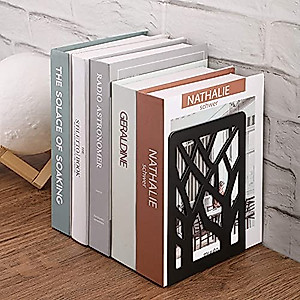 (Bundle of 2 Sets) MaxGear Book Ends Universal Premium Bookends for Shelves, Non-Skid Bookend, Heavy Duty Wood Book End, Book Stopper for Books/Movies/CDs/Video Games