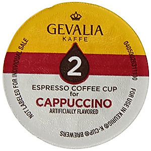 Gevalia Kaffe, 2-Step K-Cup & Froth Packets, (Cappuccino Espresso), 6 Count (Pack of 3)