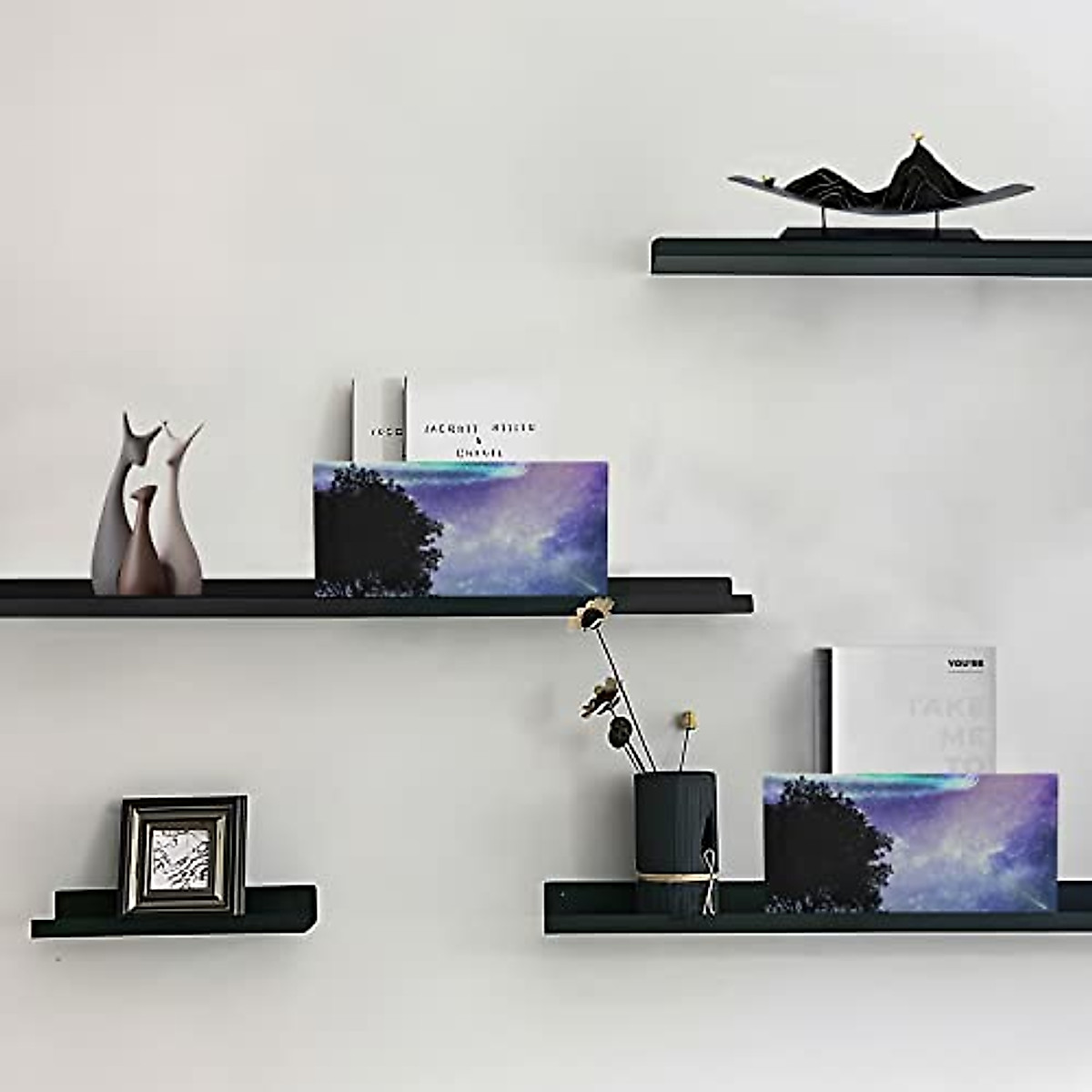 Night Man Meditating Storage Basket Felt Storage Bin Collapsible Shelves Basket Decorative Baskets Organizer for Kids Bedroom Magazine