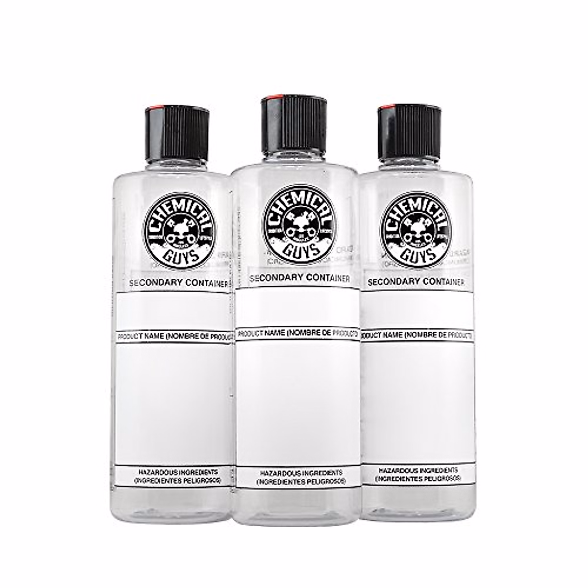 Chemical Guys ACC139 Secondary Container Dilution Bottle with Spout Cap, 16oz, 3 Pack