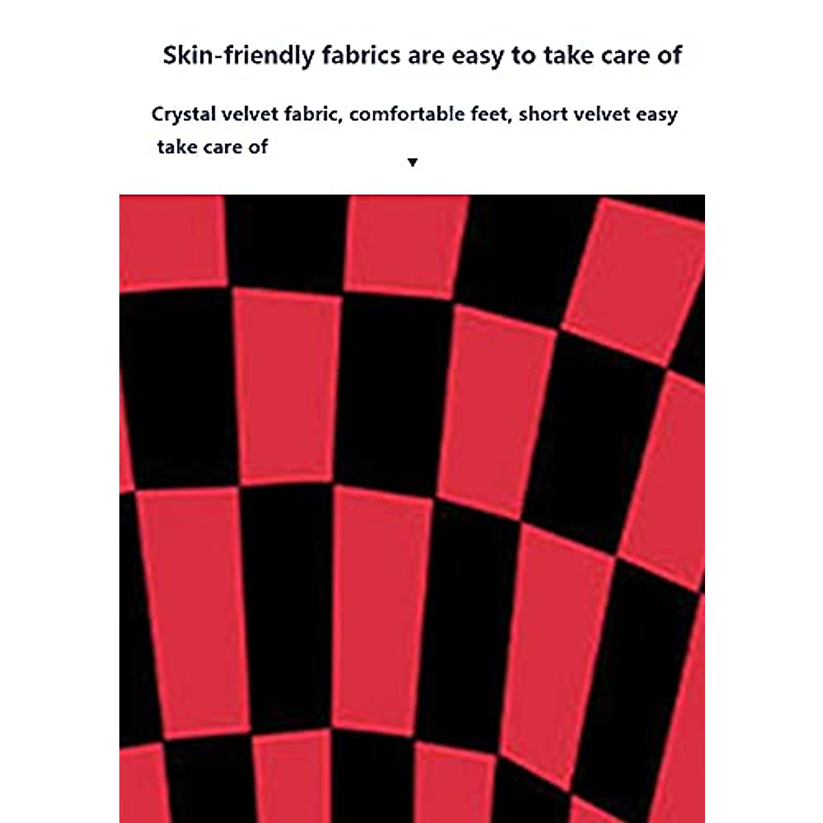 GDYJP 3D Illusion Rug, Round Carpet,Checkered Optical Illusions Non Slip Area Rug, Area Rugs Soft Living Room Carpets Anti Slip Fluffy Bedroom Rug (Color : Red, Size : 60cm)