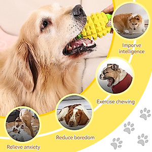 YINEYA Tough Dog Toys for Aggressive Chewers Large Breeds, Dog Chew Toys for Aggressive Chewers, Durable Dog Toys for Large Dogs, Squeaky Dog Toys, Interactive Dog Toys to Keep Them Busy, Dog Ball