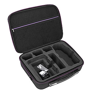 Toxz Waterproof Portable Storage Bag Carry Case for DJI Mavic 2 & Smart Controller,High-Density EVA and PU Material,Foam Protect,Padded Shoulder Strap,Large Capacity