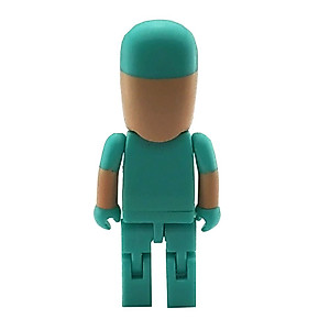 Aneew Pendrive 32GB Green Hat Man Doctor Surgeon Robot USB Flash Drive Memory Thumb Stick U Disk