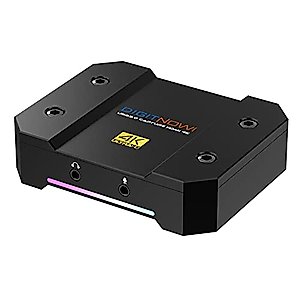DIGITNOW USB Video Capture Card 4k/60Hz HDR10 Zero-Lag Passthrough, Ultra-Low Latency, Full HD Video Recording for PS5, PS4/Pro, Xbox Series X/S, Xbox One X/S, Real USB3.0