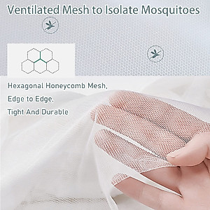 EDSONWADE Folding Baby Crib Mosquito Net, High Density Grids Portable Mosquito Net for Baby and Kids Portable Bassinet, Lightweight Oval Crib Anti-Bug Net, Folding Crib Tent Sun Shelter