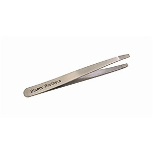 Bianco Brothers Professional Grade Stainless Steel Tweezers | Strong and Rust Resistant Tweezers with Straight Tip Design for Precision and Comfort | Perfect for Facial Hair Removal for Women & Men.