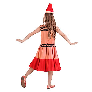 Fun Costumes Kid's Red Crayon Dress, Large