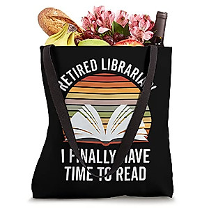Librarian Retirement Funny Library Books Lovers Vintage Gift Tote Bag