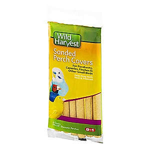 Wild Harvest SANDED PERCH COVERS for PARAKEETS CANARIES FINCHES & SMALL BIRDS