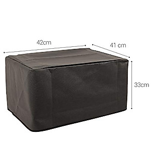 kwmobile Dust Cover Compatible with Brother DCP-L2530DW / L2550DN / MFC-L2710DN / L2750DW - Printer Case - Fabric Protector Cover - Dark Grey